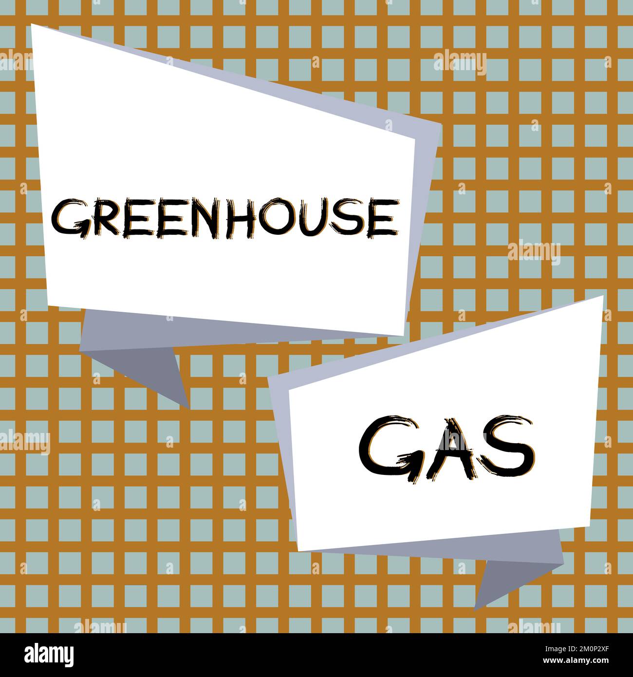 Inspiration montrant le signe gaz à effet de serre. Concept commercial ...