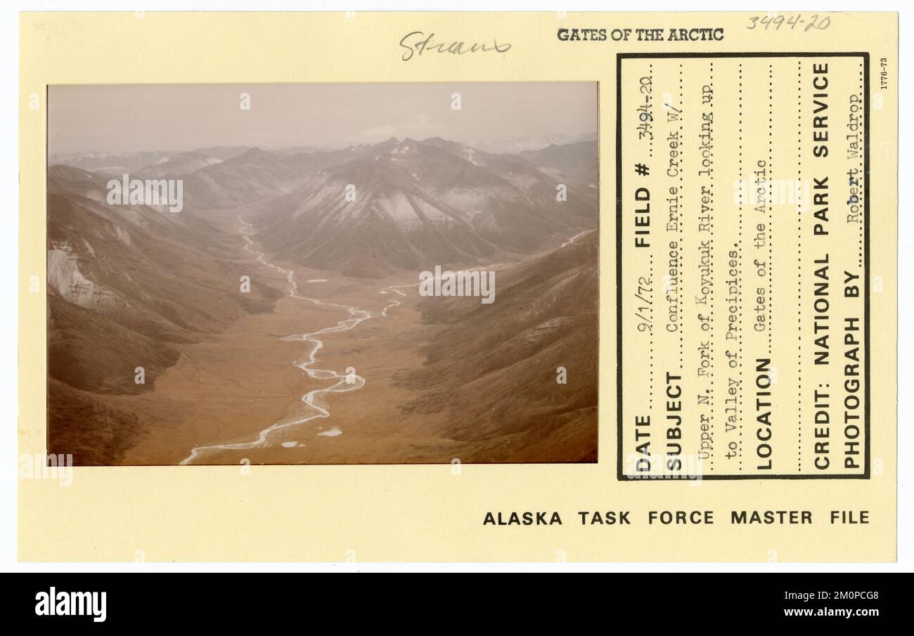 Confluence du ruisseau Ernie avec la partie supérieure de la fourche N ...