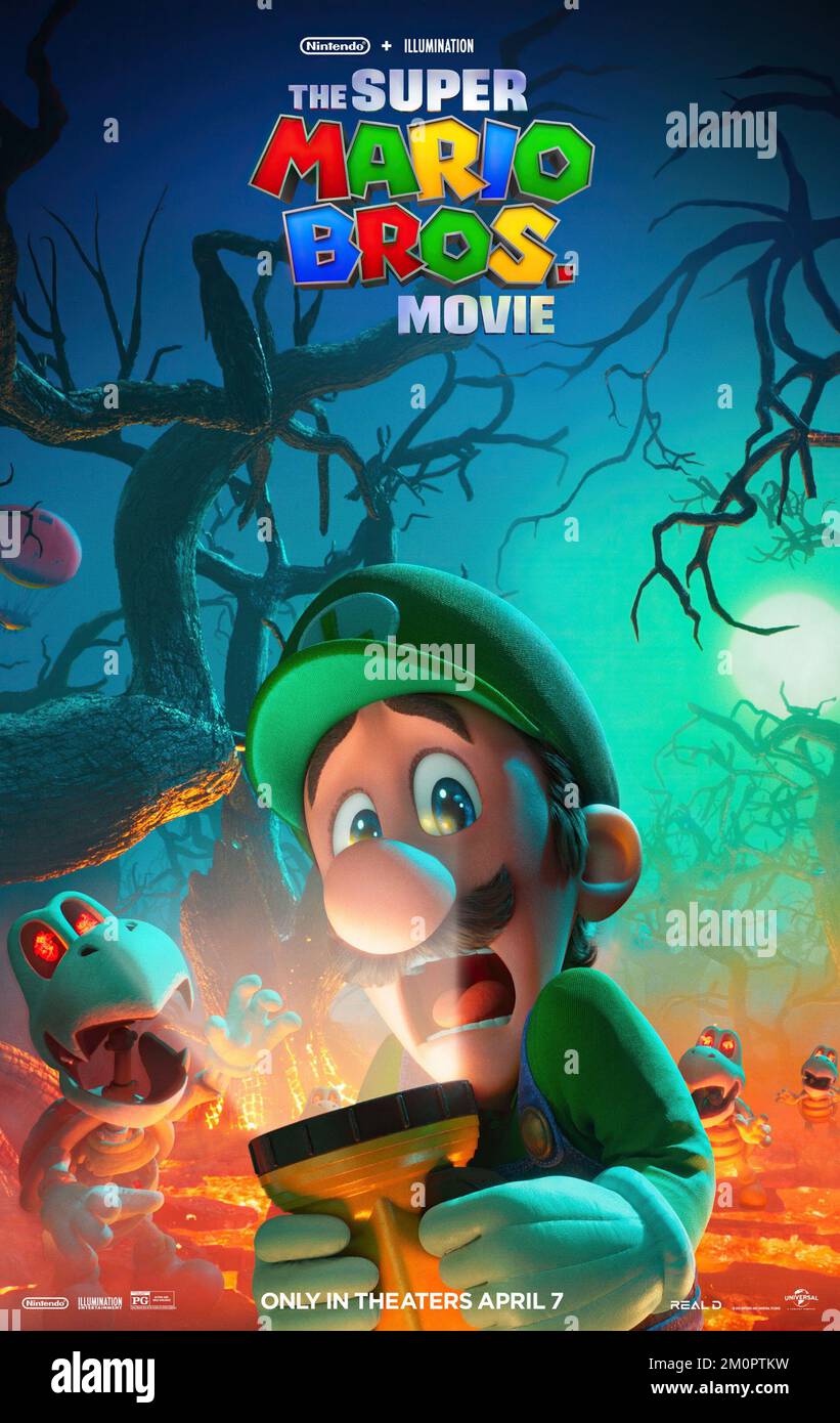 LE SUPER MARIO BROS. FILM, affiche de personnage américain, Luigi (voix ...