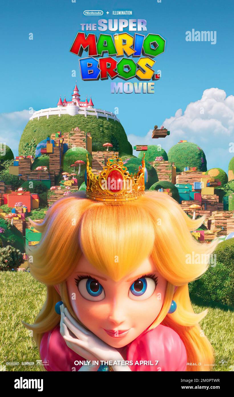 LE SUPER MARIO BROS. FILM, affiche US Character, Princess Peach (voix ...