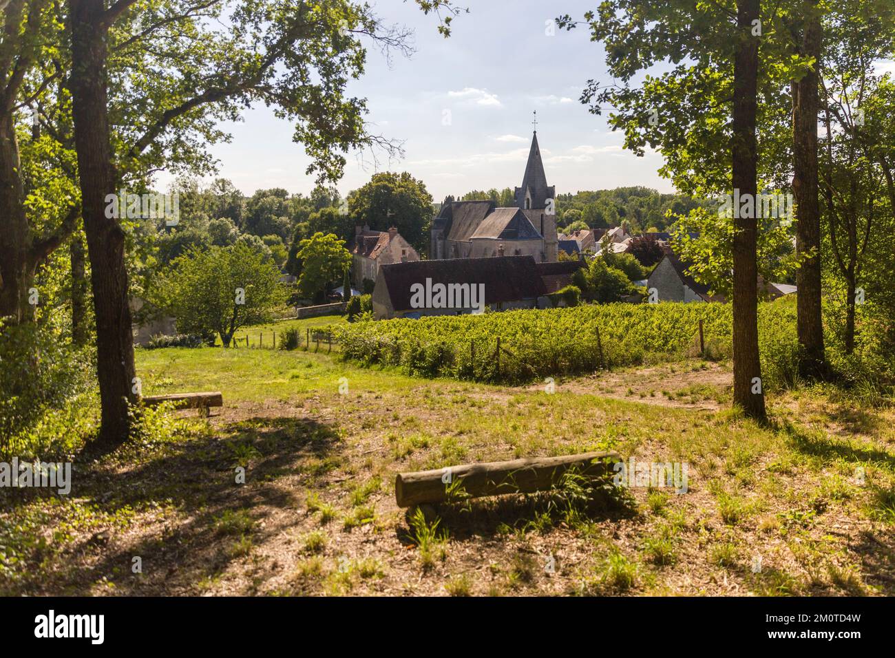 France, Indre et Loire, CH?digny, village marqué jardin remarquable ...