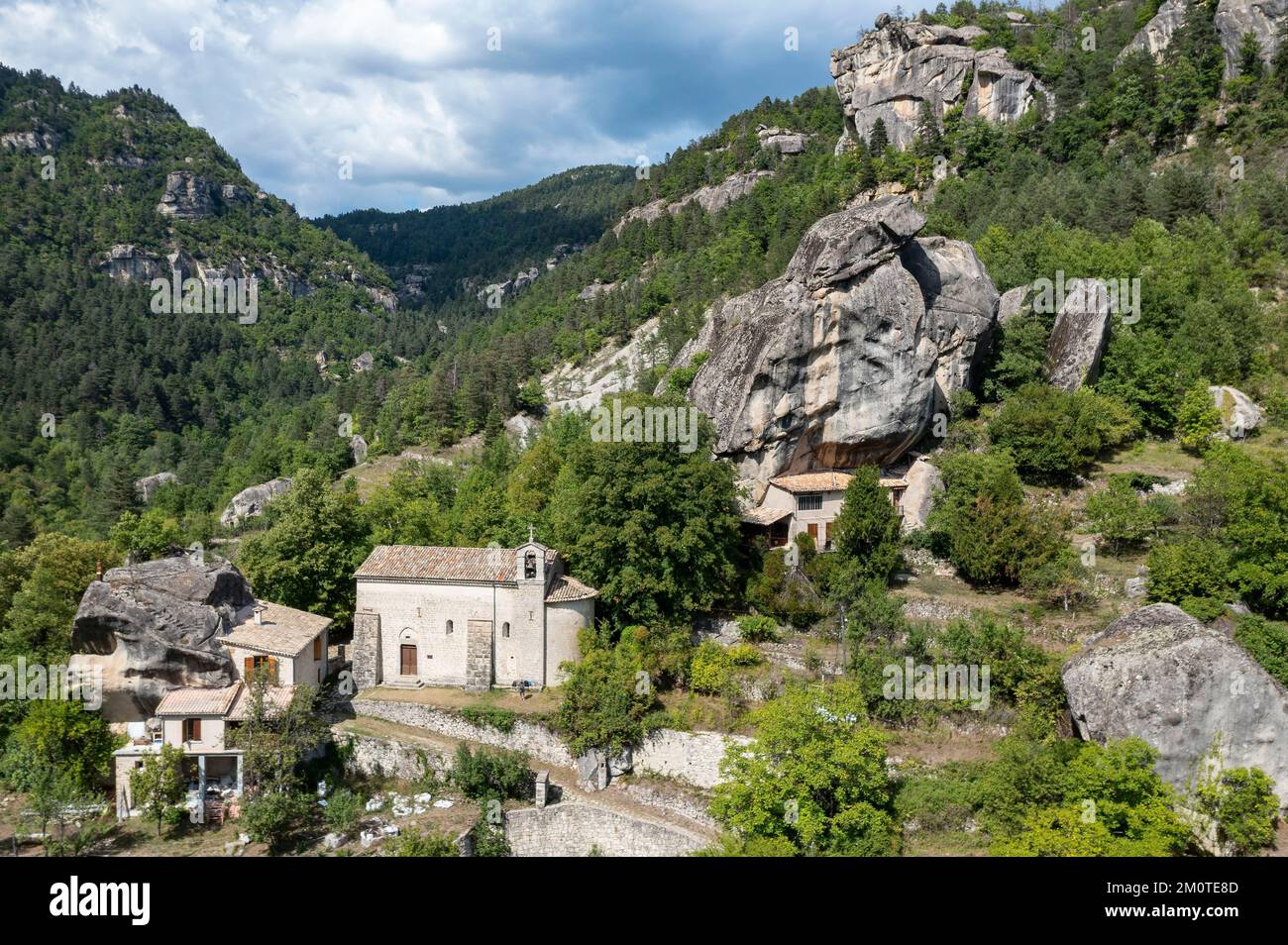 France, Alpes de haute Provence, Annot, Village et ville de caractère ...