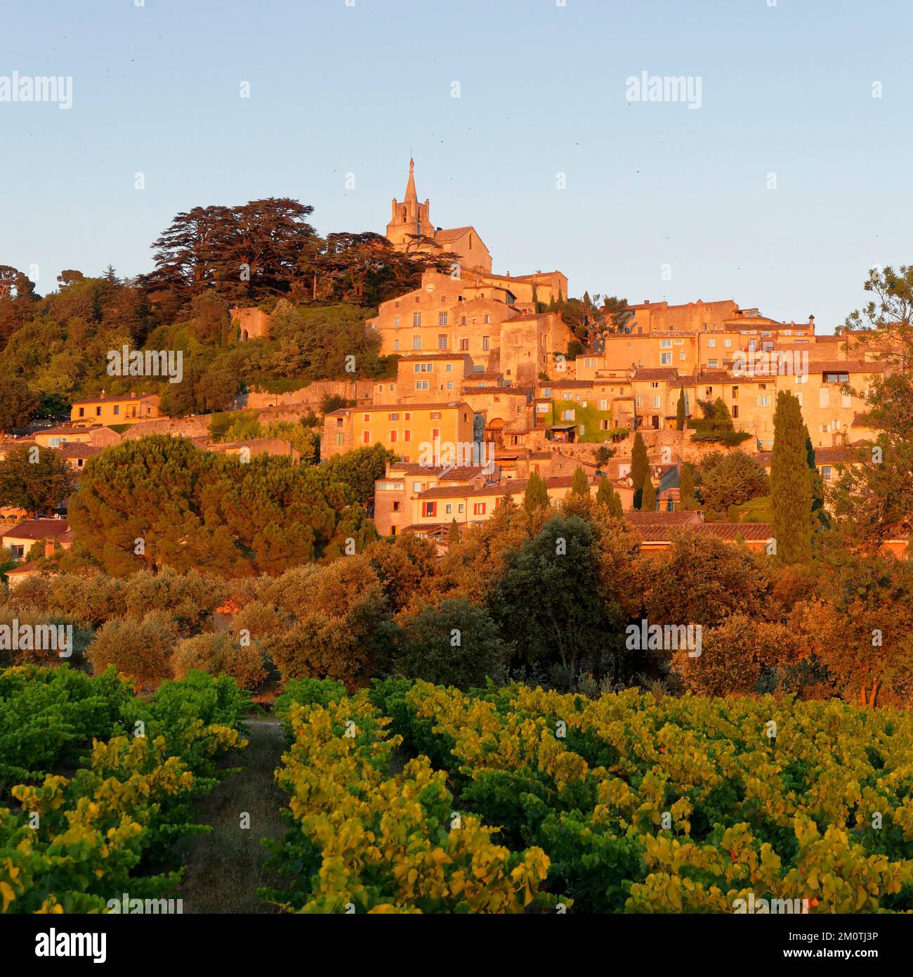 France, Vaucluse, Parc naturel régional du Luberon, Bonnieux, village ...