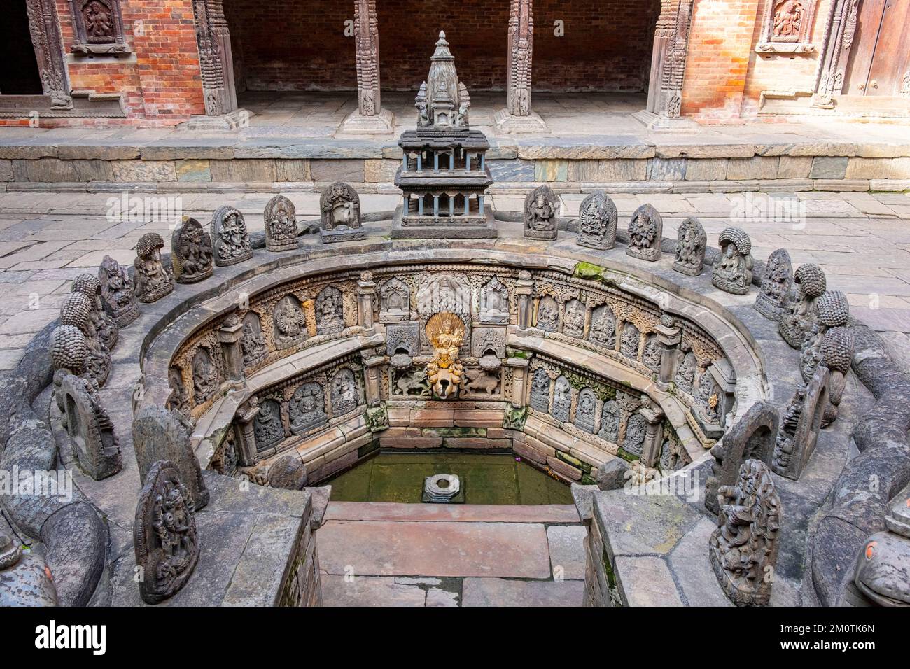 Népal, vallée de Katmandou, Patan, place Durbar, classée au patrimoine ...