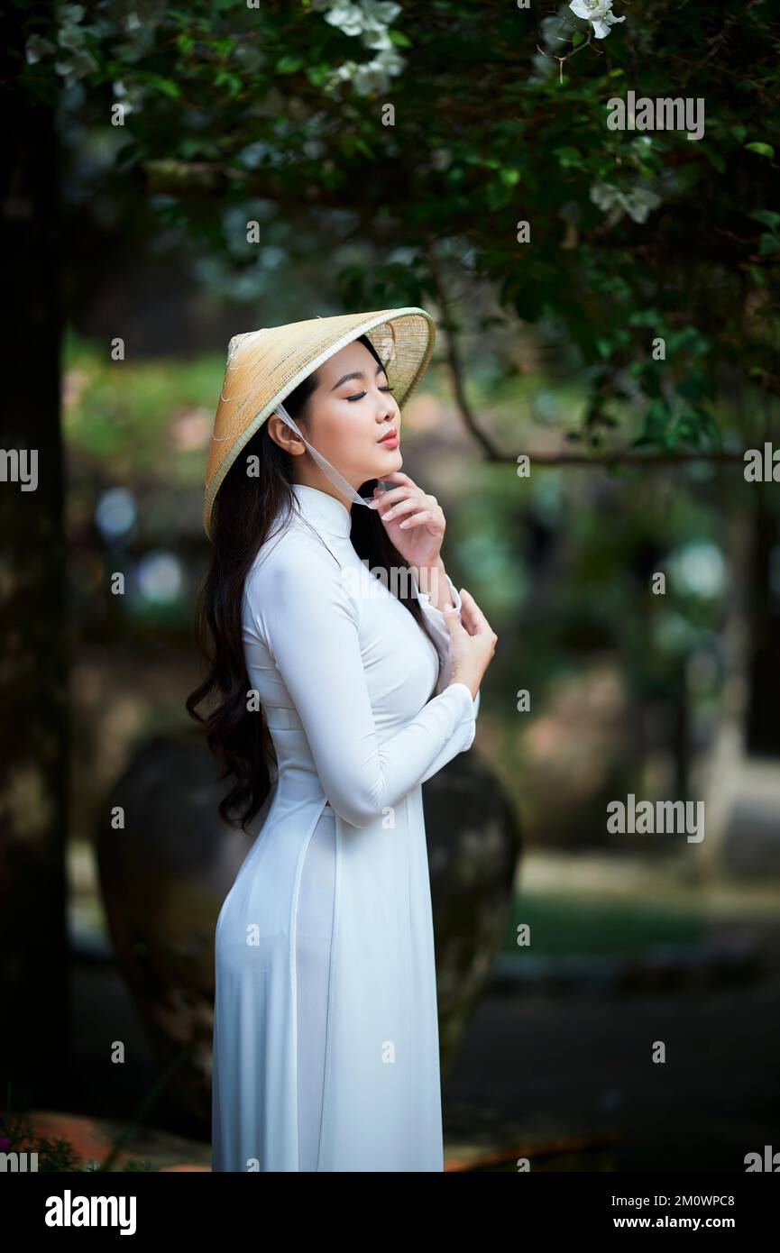 Ho Chi Minh ville, Viet Nam: AO Dai est une robe traditionnelle du ...
