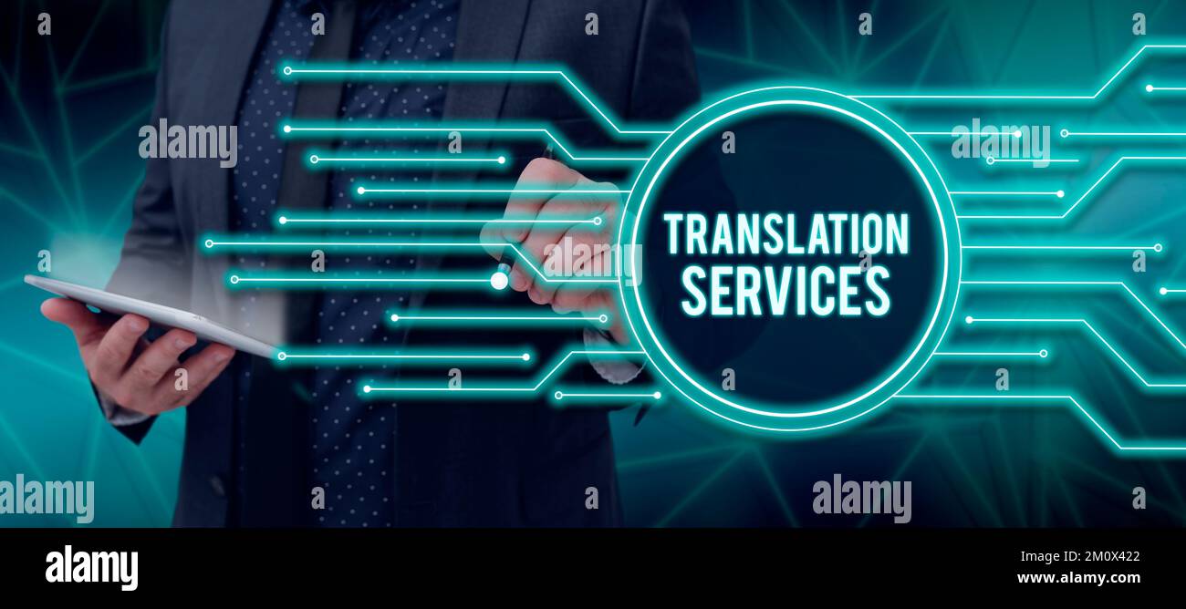 Texte montrant inspiration Translation Services. Organisation ...