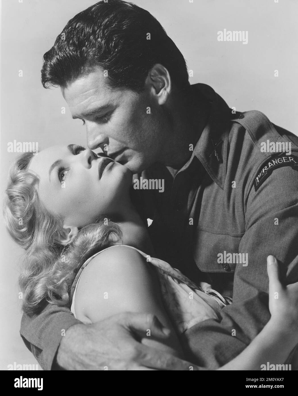 Etchika Choureau, James Garner, sur le tournage du film, 'darby's ...