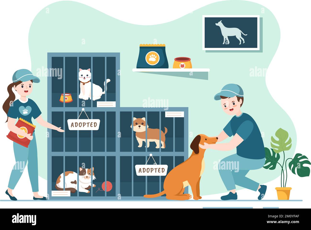 Adopter un animal d'un abri d'animaux sous forme de chats ou de chiens ...