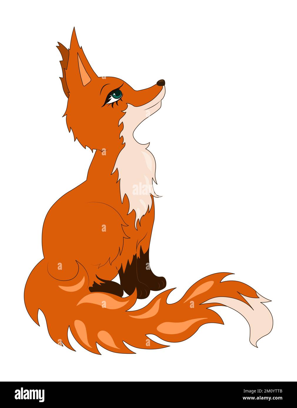 Renard renard roux Banque d'images vectorielles - Alamy