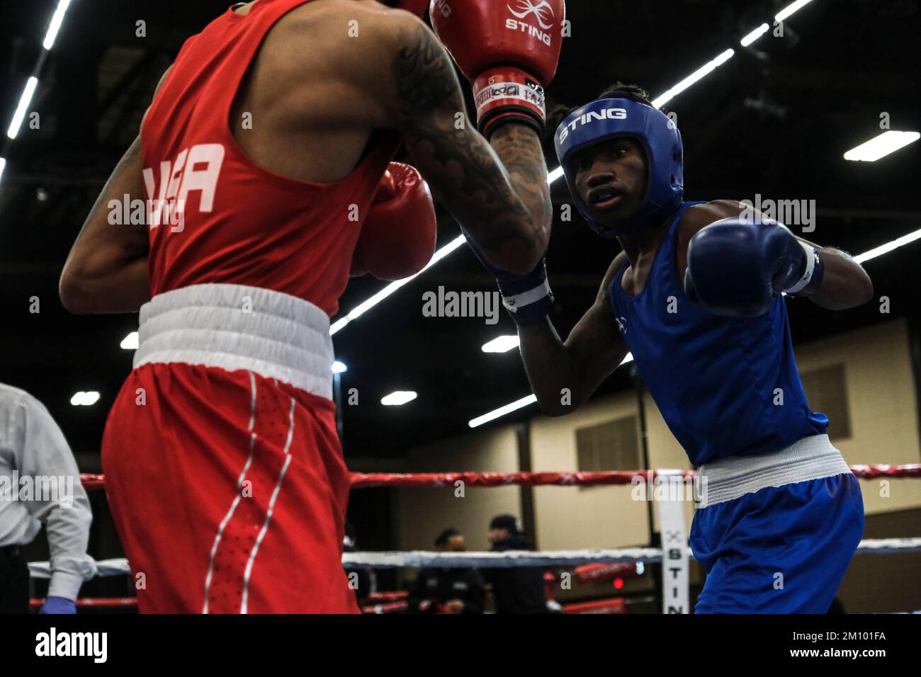 Lubbock, Texas, États-Unis. 8th décembre 2022. Action entre Alex Holley ...