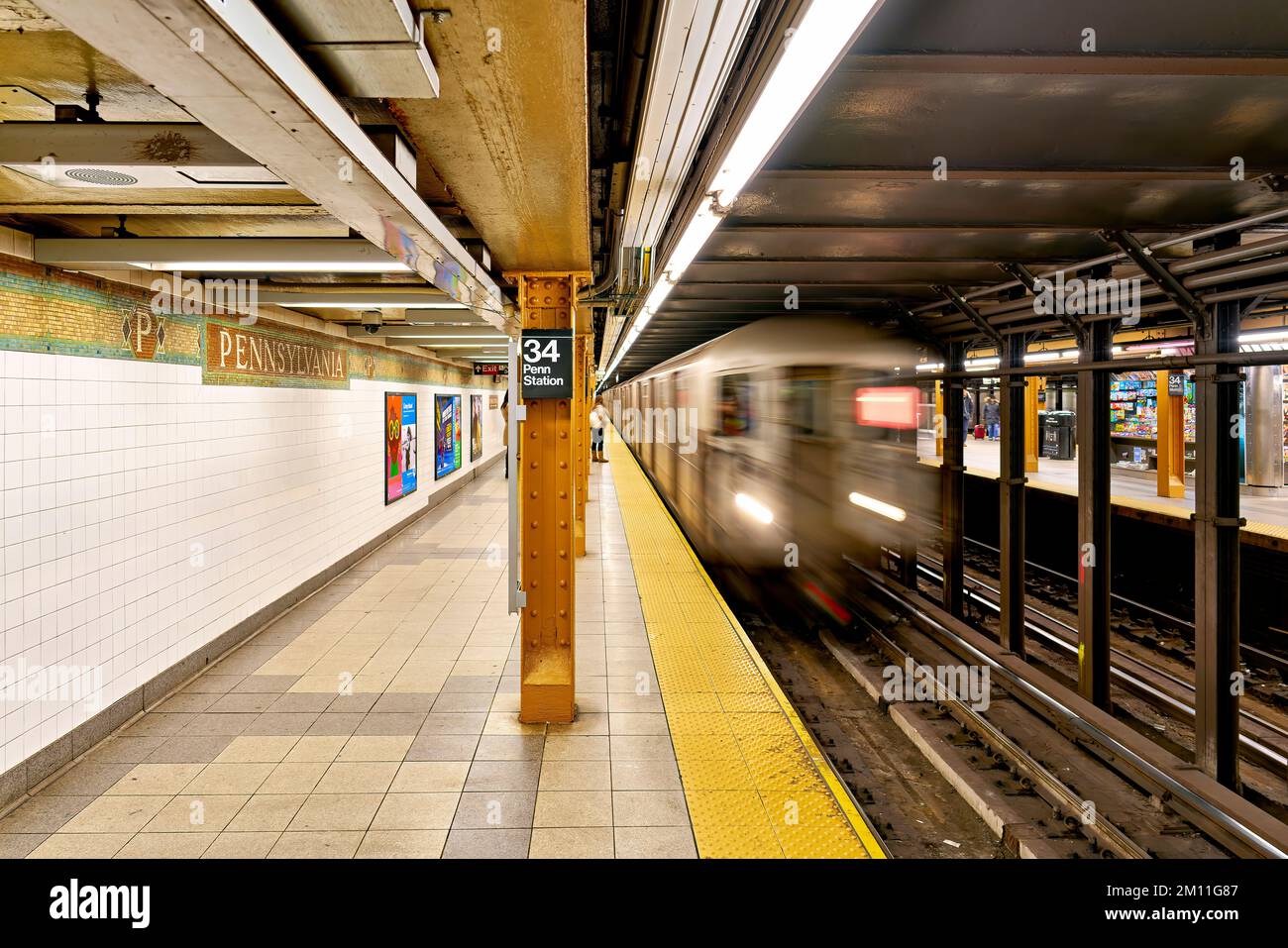 Manhattan subway station Banque de photographies et d’images à haute ...