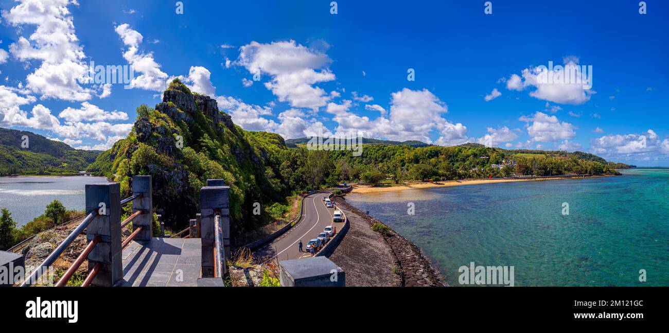 Point de vue de Maconde. Célèbre courbe routière dans le sud de l'île ...