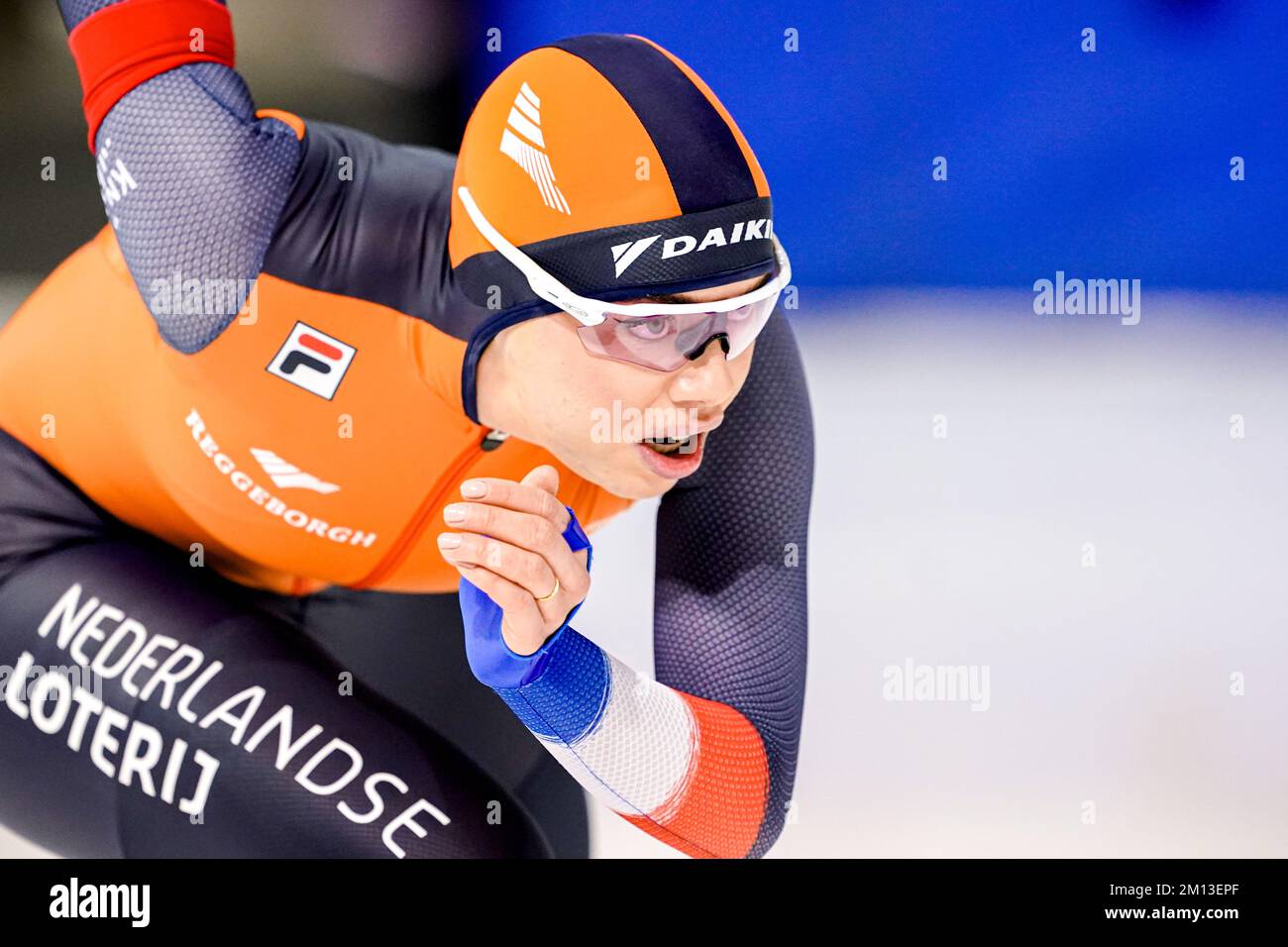 CALGARY, CANADA - DÉCEMBRE 9: Marrit Fledderus des pays-Bas en ...