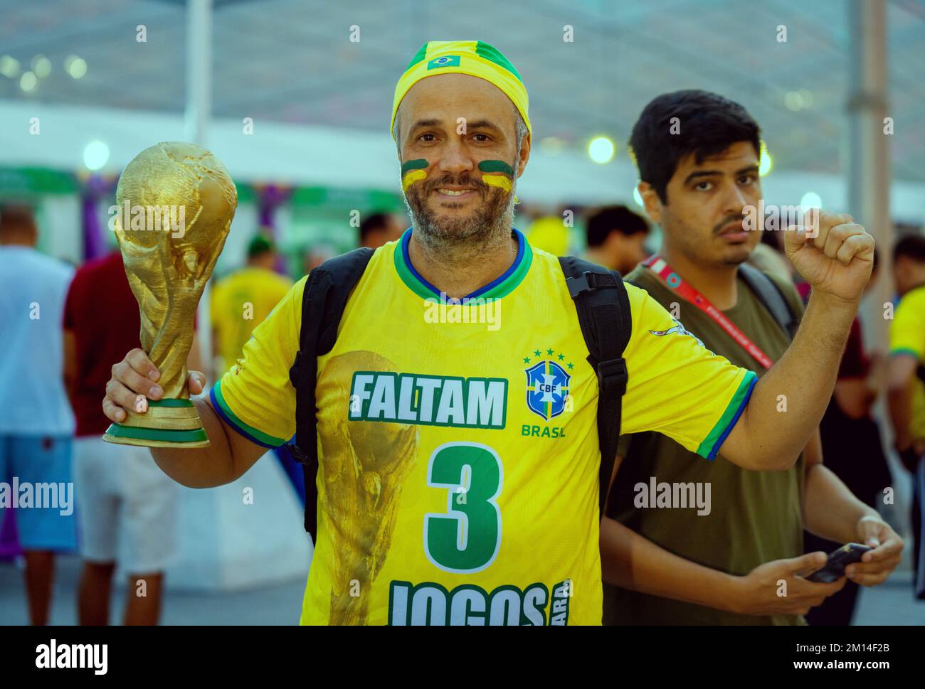 Brésil, sud-coréen fans de football au qatar 2022 coupe du monde 11-12 ...