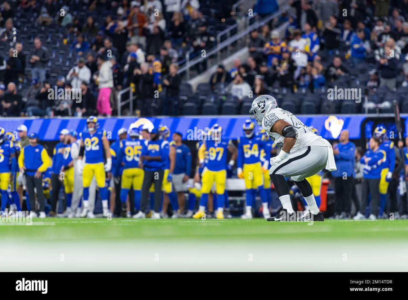08 décembre 2022, US, Inglewood: American football: Professional League NFL, Los Angeles Rams ...