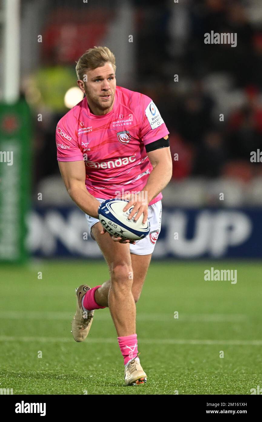 Seb Atkinson de Gloucester lors du match de la coupe des champions ...