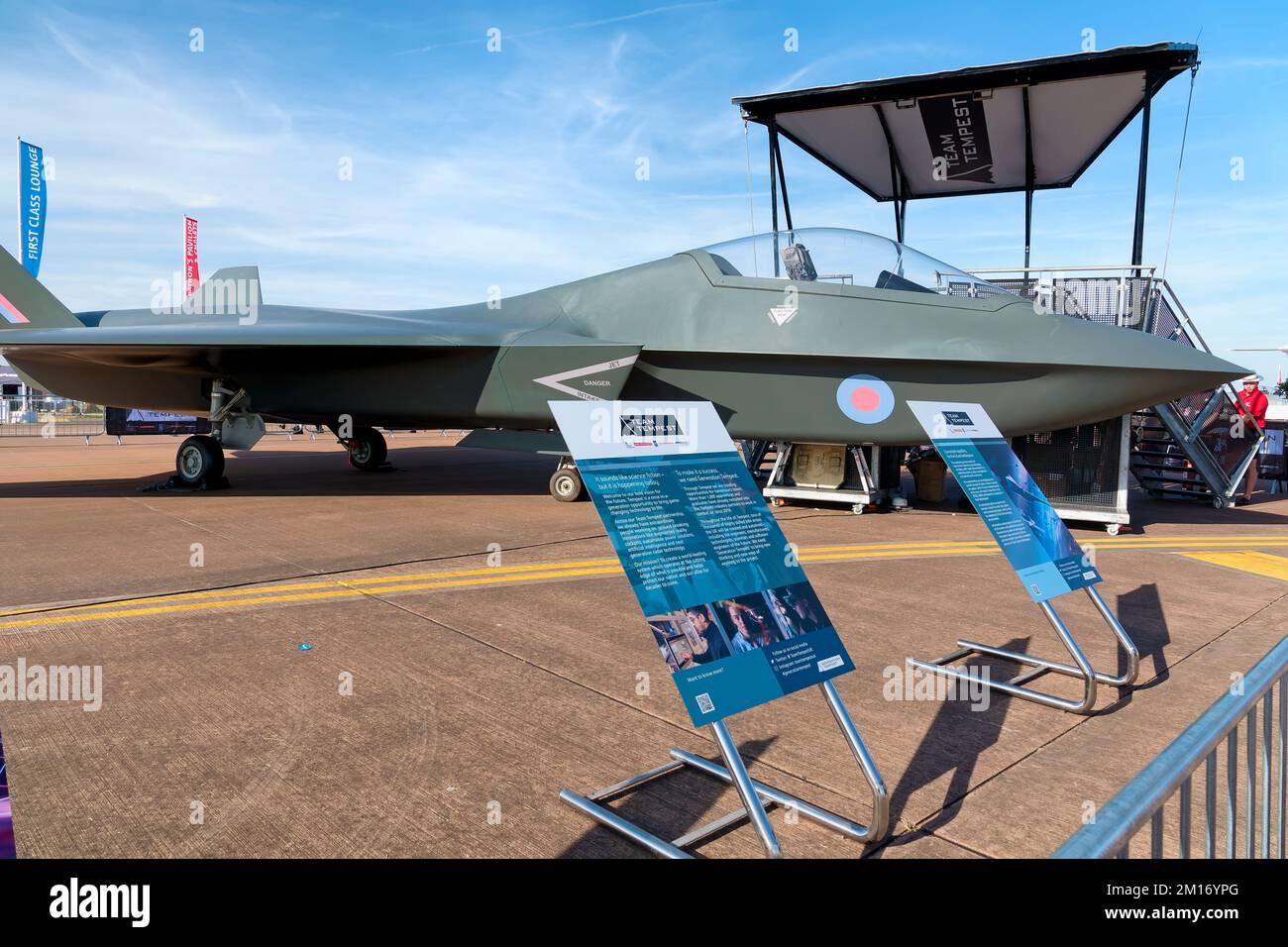 RAF Fairford,Gloucestershire,UK - 16 juillet 2022: BAE Systems Team Tempest modèle de concept à ...