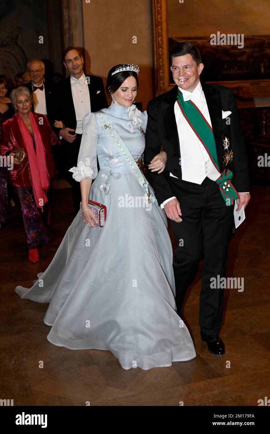 La princesse Sofia et le porte-parole du Parlement suédois Andreas ...