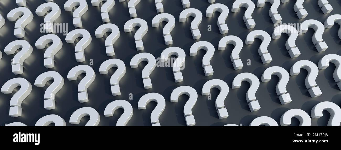 Point d'interrogation sur fond noir Banque de photographies et d’images à haute résolution - Alamy