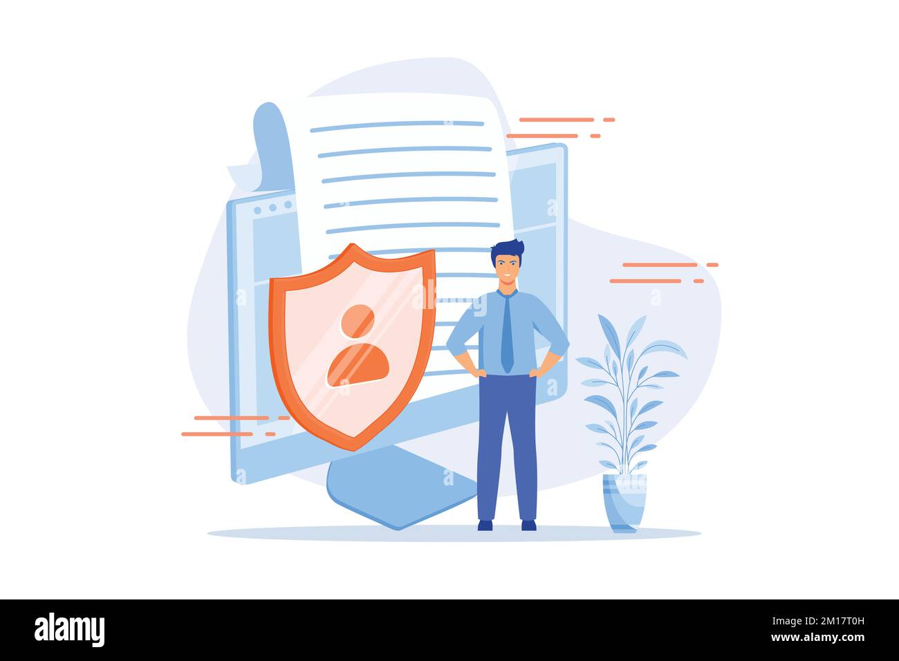 La protection de la vie privée Banque d'images vectorielles - Alamy