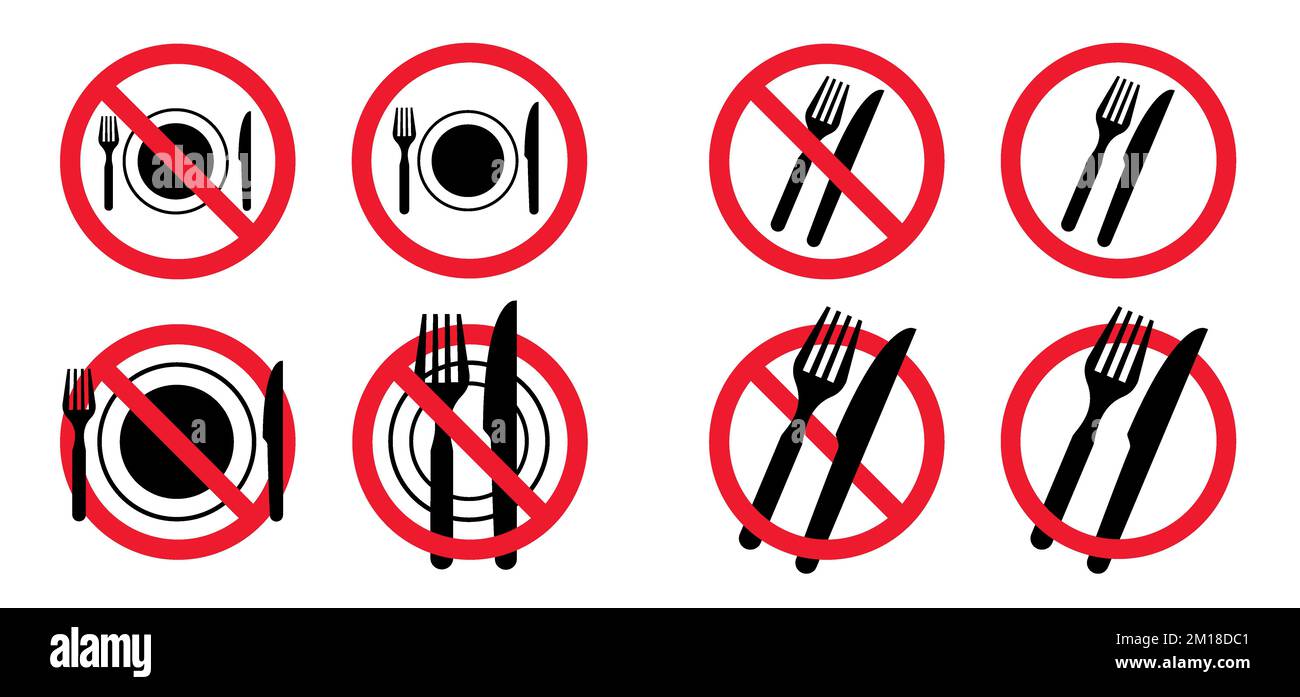 Pas d'affiche de nourriture. Arrêtez-vous, pas de pique-nique, pas d ...