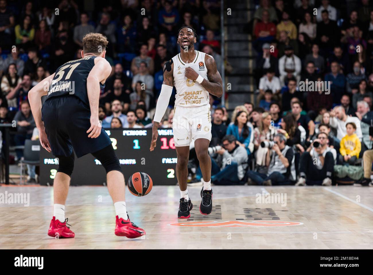 Jonas Mathews de LDLC Asvel pendant le match de basket-ball EuroLeague ...