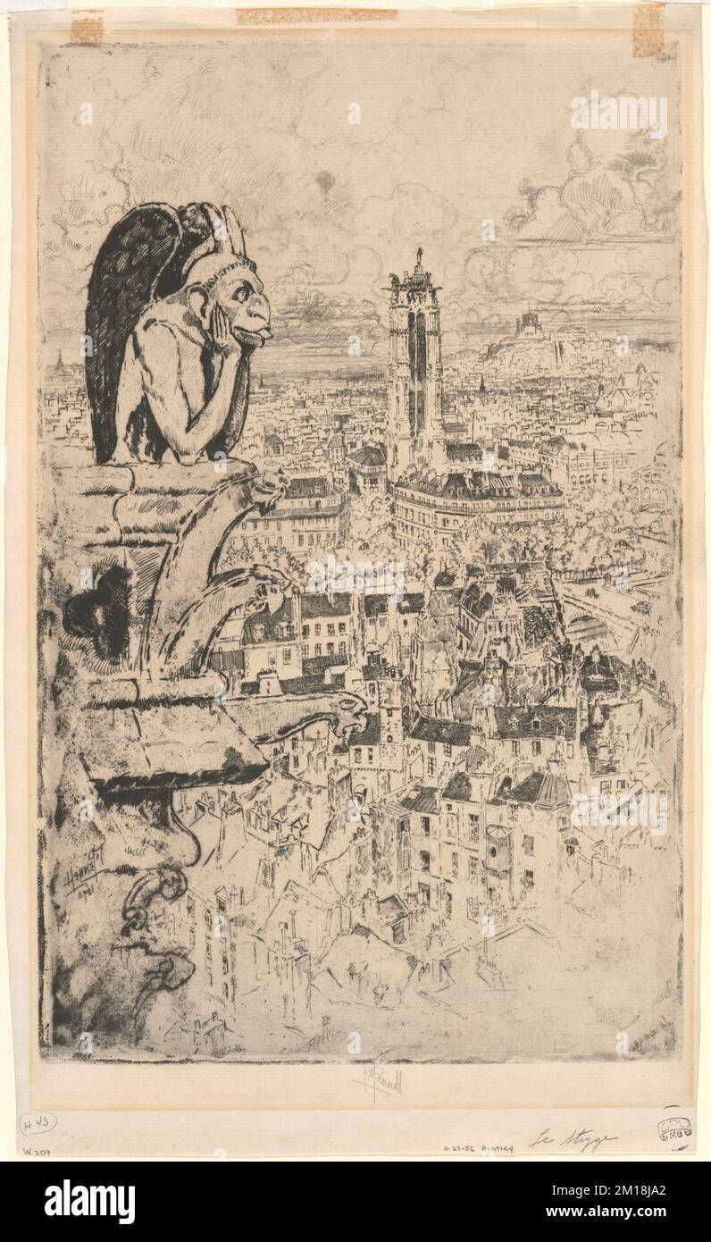 Le stryge , gargouilles, Villes et villages, Tours, Cathédrale notre ...