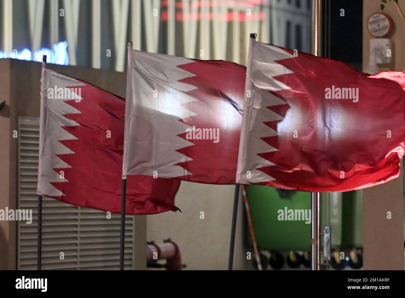Doha, Katar. 11th décembre 2022. Impressions de Doha/Qatar. Drapeaux ...