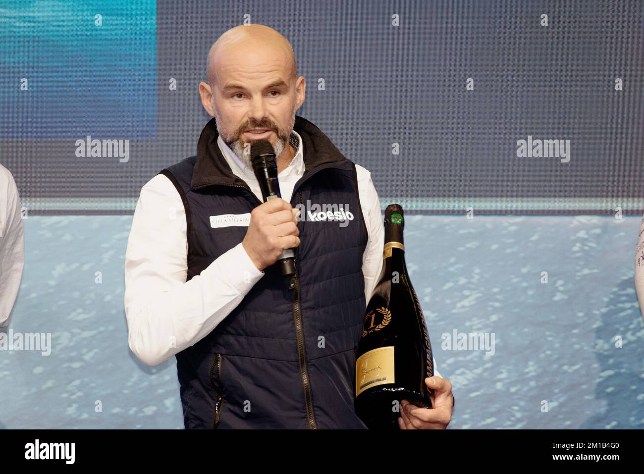 Paris, France. 10th décembre 2022. Skipper de Koesio, Erwan le Roux ...
