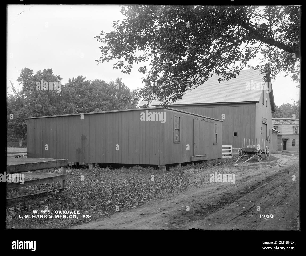 Wachusett Reservoir, L. M. Harris Manufacturing Company's Barn and Shed ...