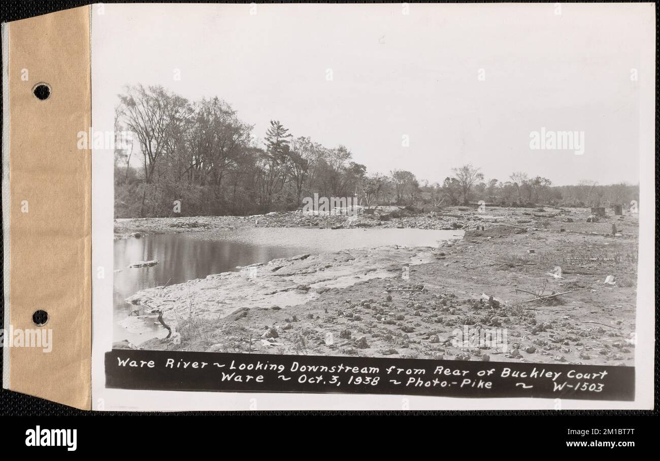Ware River, en aval de l'arrière de Buckley court, Ware, Mass., 3 ...