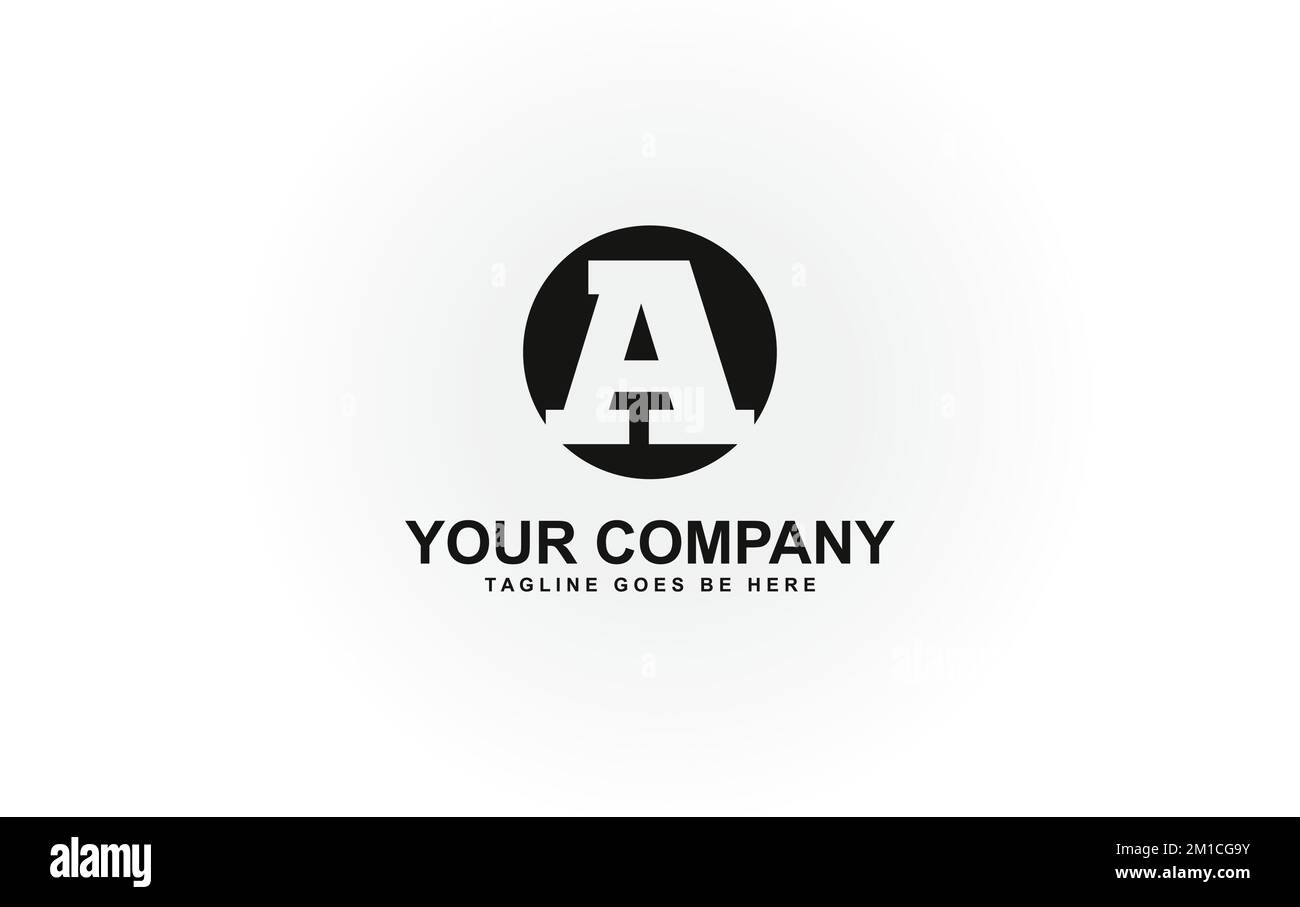 Logo de marque lettre icône et simple élégant plat symbole logo design ...