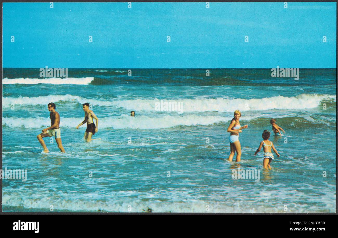 Scène de plage , plages, Collection de frères Tichnor, cartes postales ...