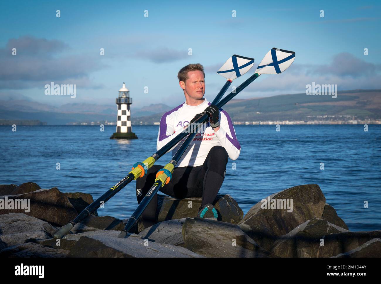 L'aventurier écossais Jamie Douglas-Hamilton à Port Glasgow, en ...
