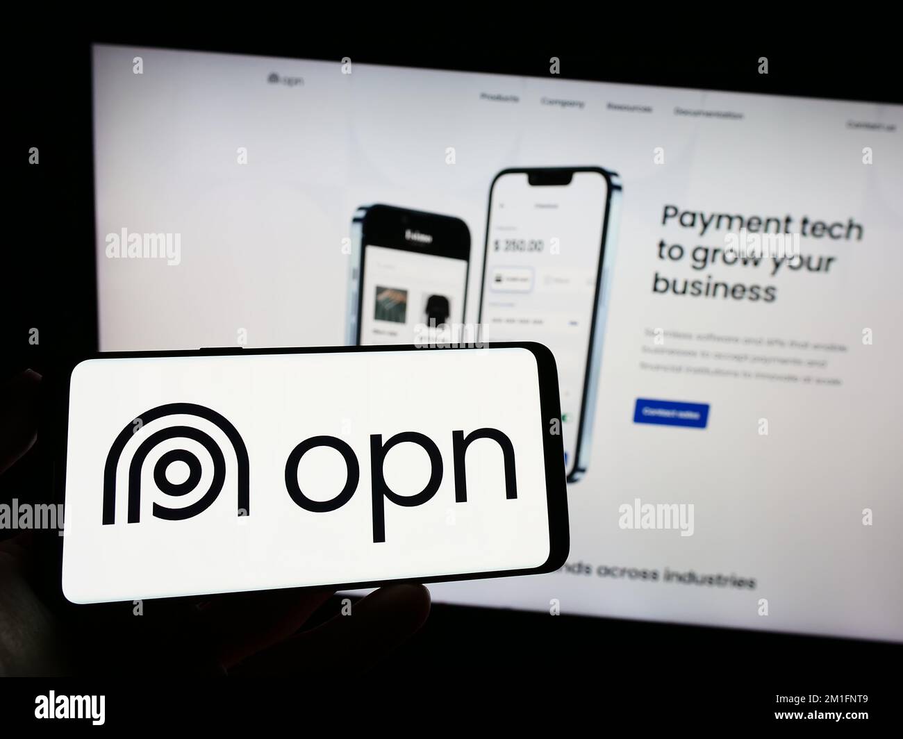 Logo de la technologie opn Banque de photographies et d’images à haute ...