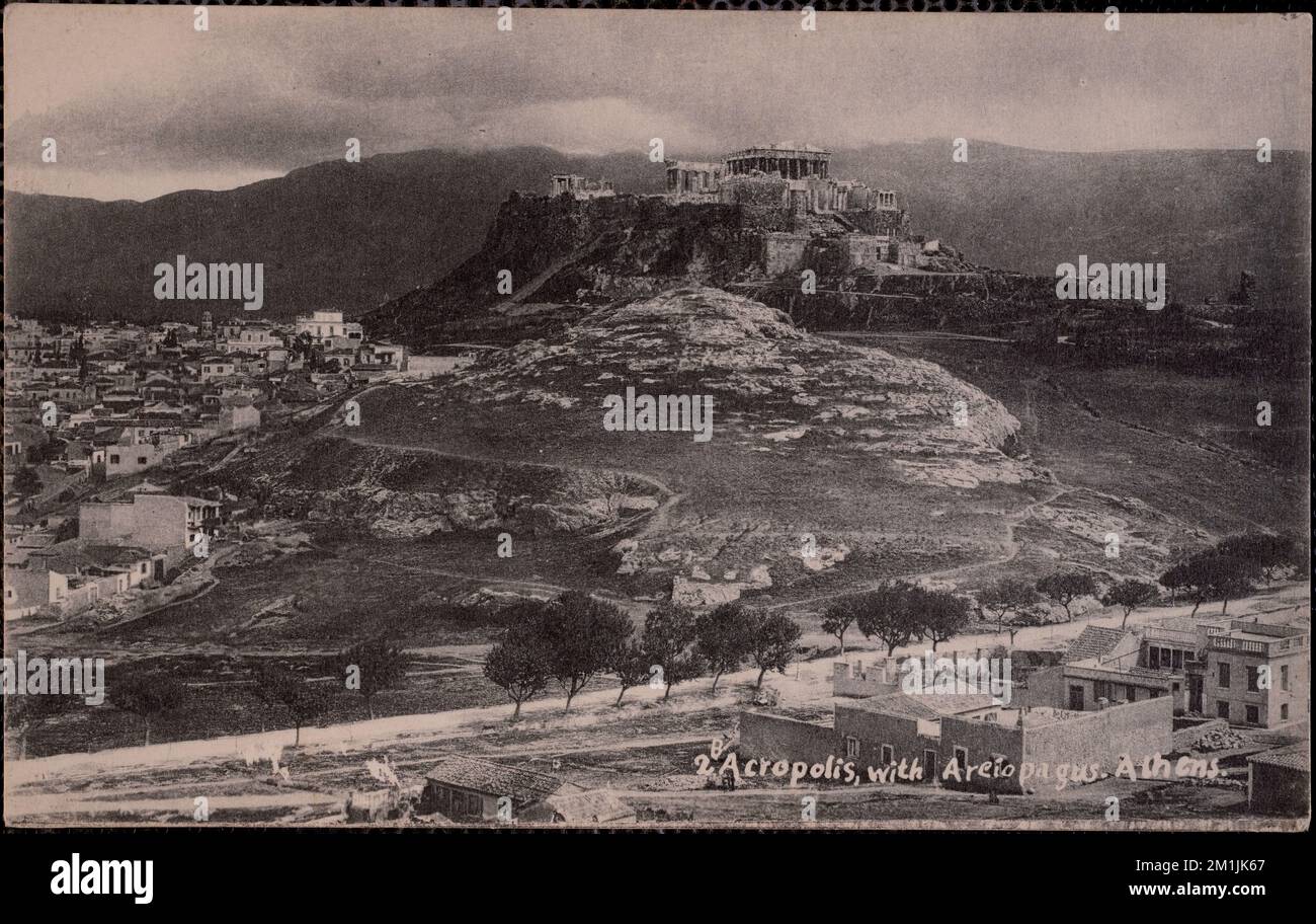 Acropole, avec Areiophagus, Athènes, forts et fortifications, sites ...