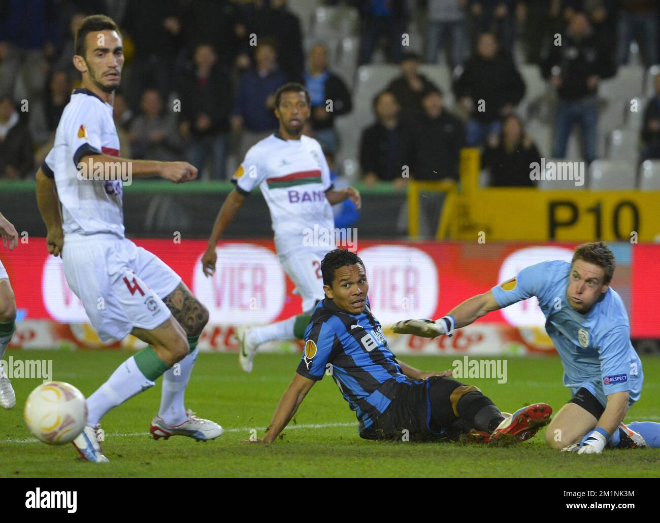 20121004 - BRUGGE, BELGIQUE: Igor Rossi de Maritimo, Carlos Bacca du ...