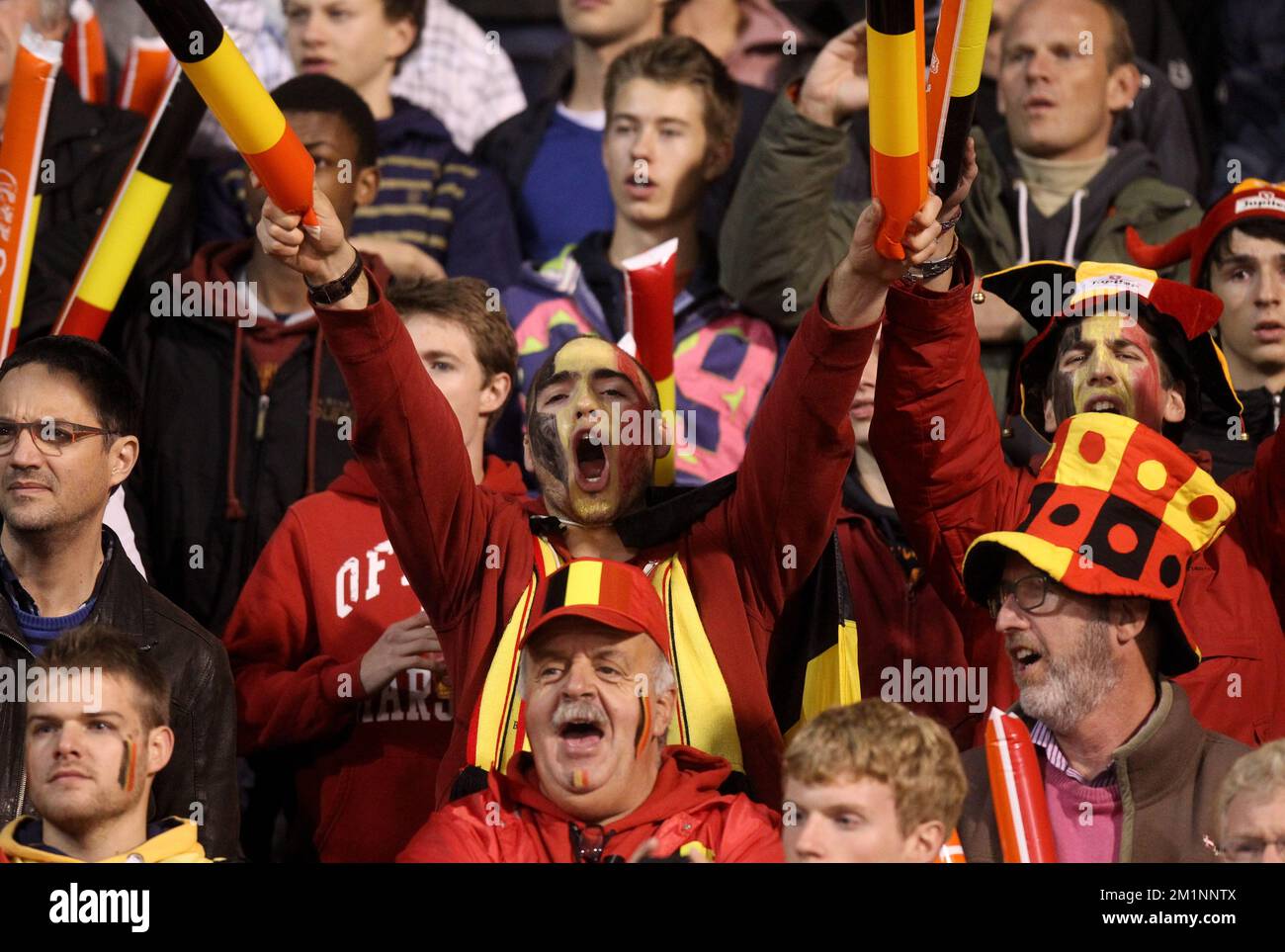 Groupe un match au koning boudewijnstadion Banque de photographies et d ...