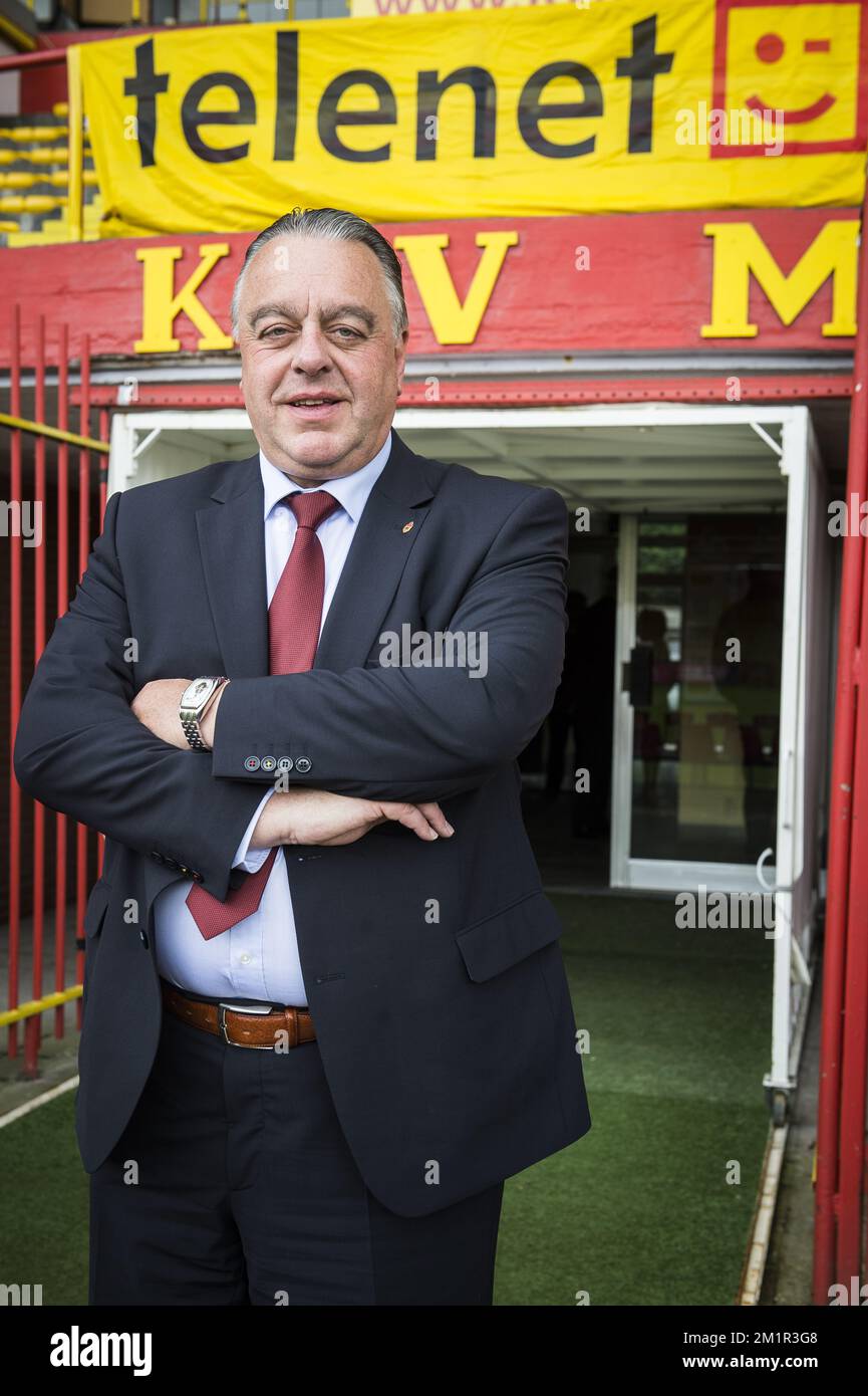Johan Timmermans, président de Mechelen, pose pour un portrait pendant ...