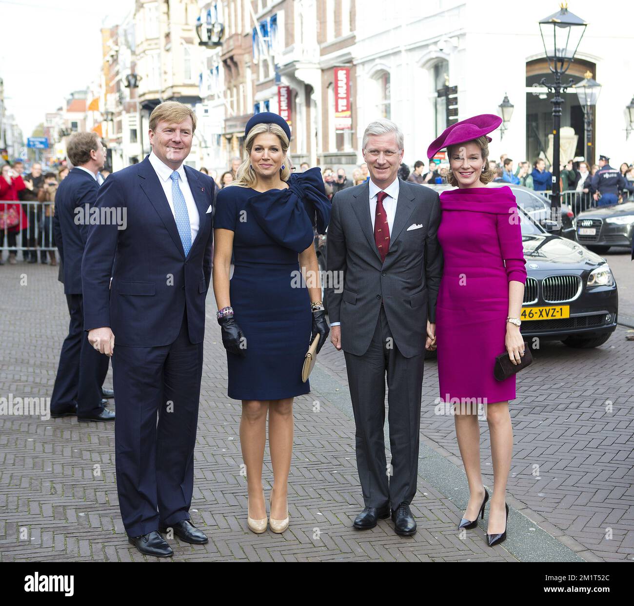 8-11-2013 LE roi DE LA HAYE Philippe et la reine Mathilde de Belgique ...