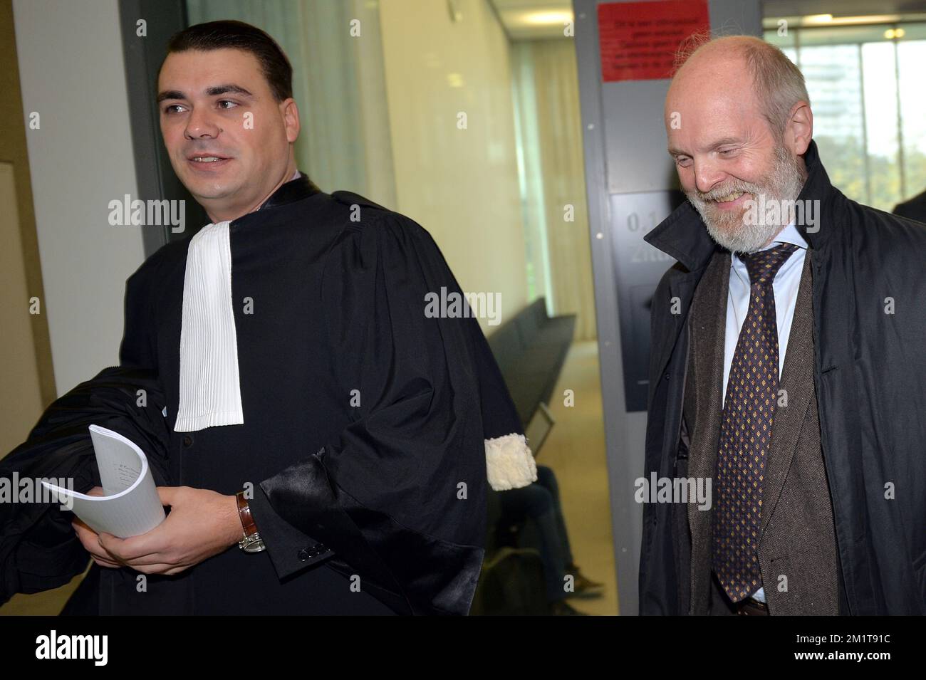 20131125 - GAND, BELGIQUE: L'avocat Bruno Cardoen et le directeur de la ...