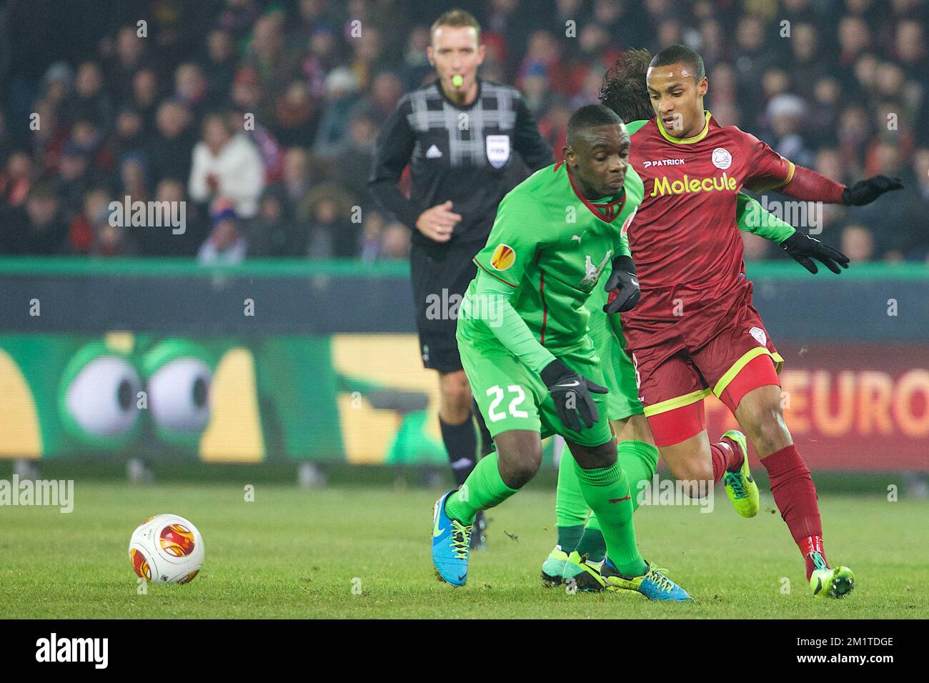 20131211 - BRUGES, BELGIQUE : Chris Mavinga, de Kazan, et Frédéric ...