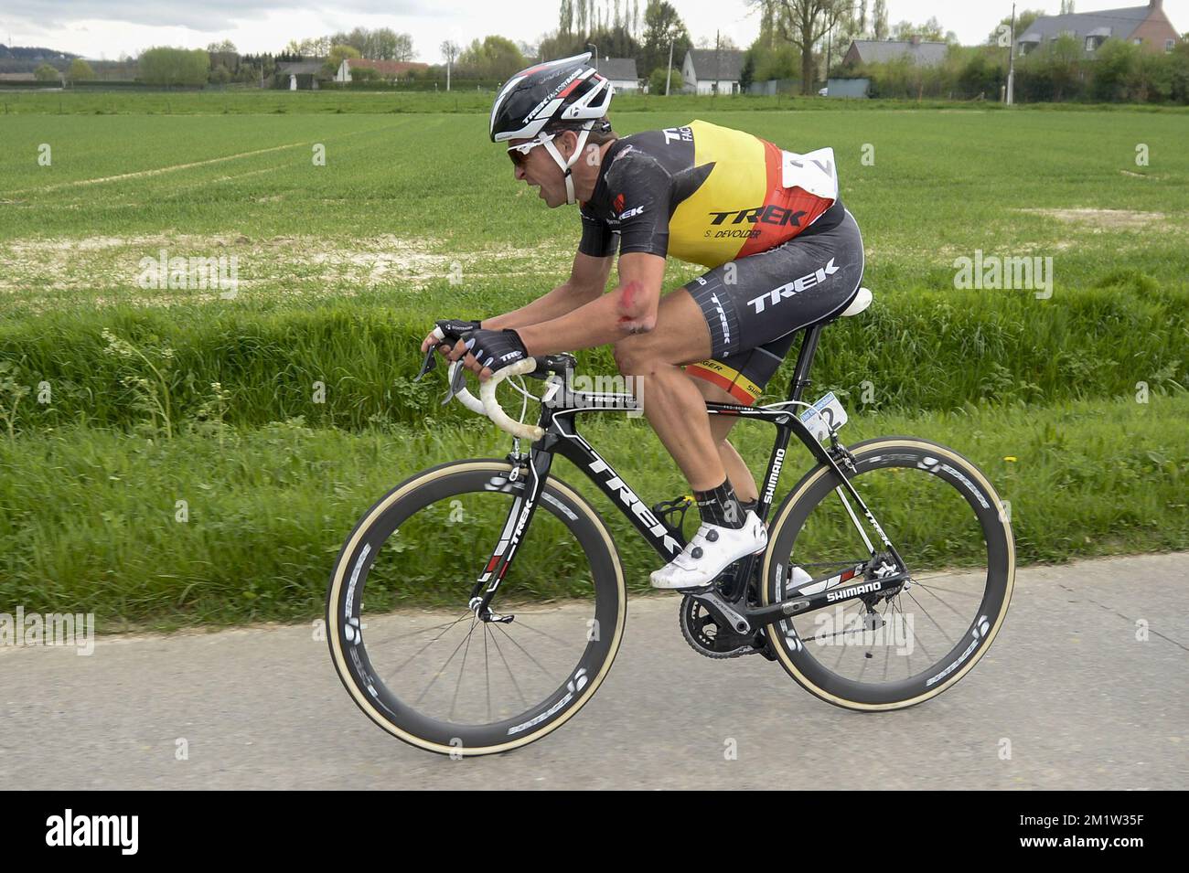 Le joueur belge Stijn Devolder de Trek Factory Racing photographié lors ...