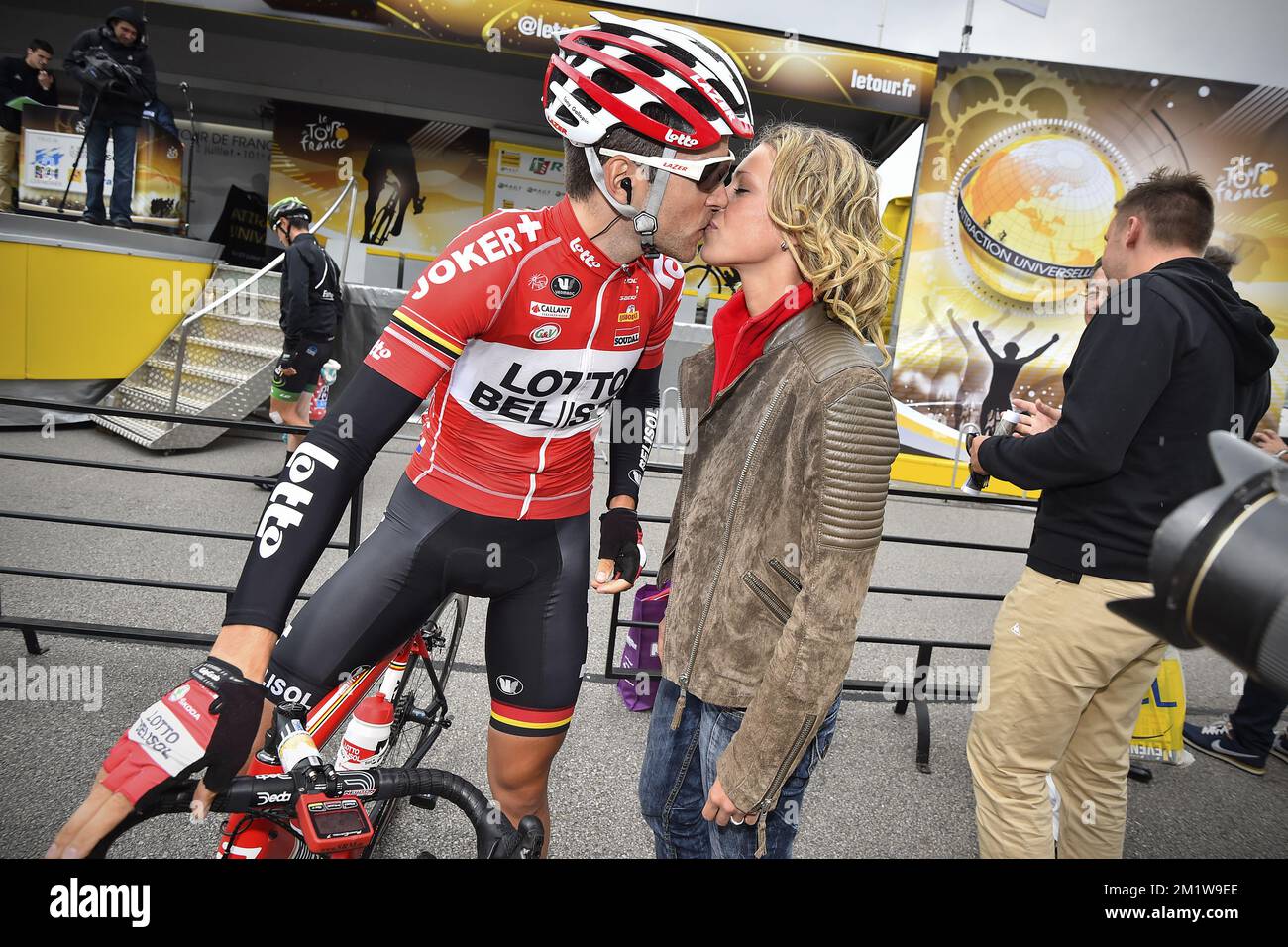 Français Tony Gallopin de Lotto - Belisol et sa copine Marion Rousse en ...