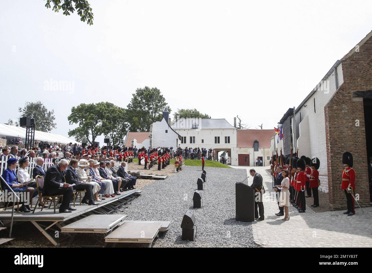 20150617 - WATERLOO, BELGIQUE: Illustration montre l'inauguration du ...