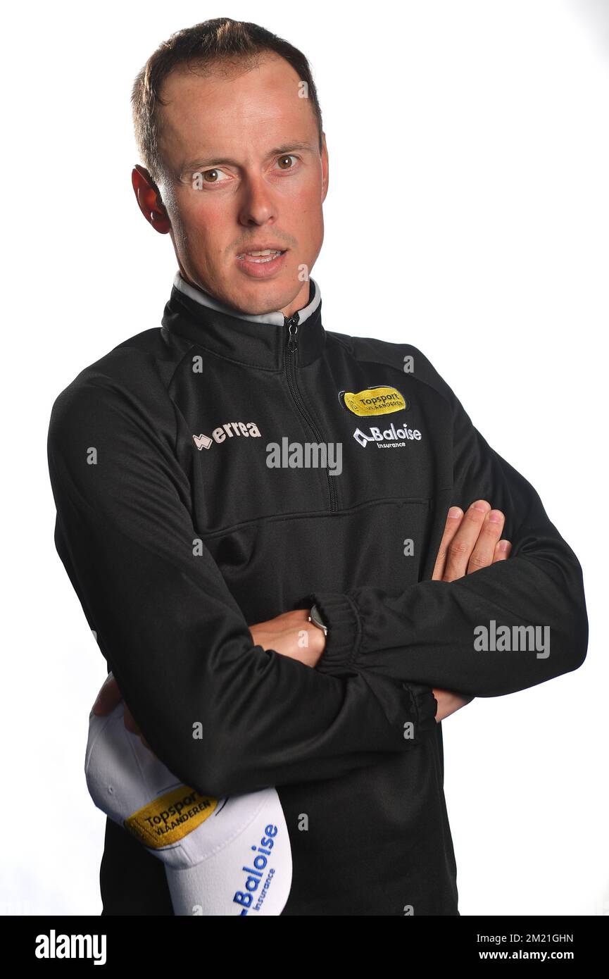 Preben Van Hecke belge de l'équipe Topsport Vlaanderen - Baloise pose ...
