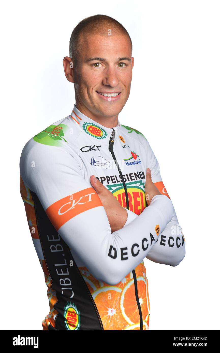Le Belge Joeri Stallaert de l'équipe Cibel Cebon pose pour le ...