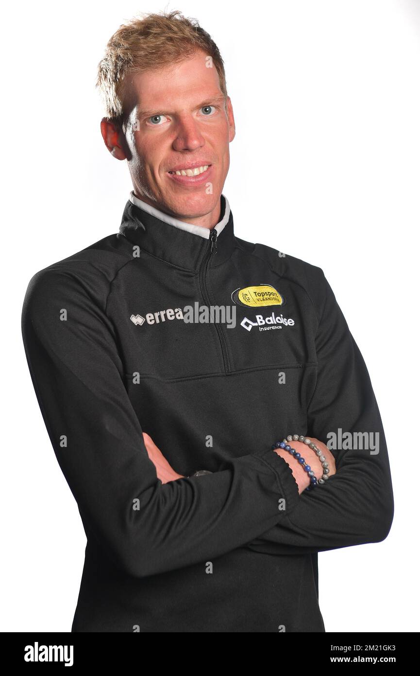 Le Belge Tim Declercq de l'équipe Topsport Vlaanderen - Baloise pose ...
