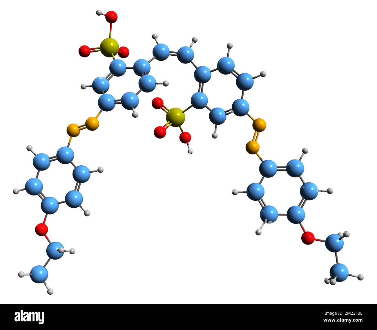 3D image de la formule squelettique de la Chrysophénine - structure ... 3D image de la formule squelettique de la Chrysophénine - structure ...