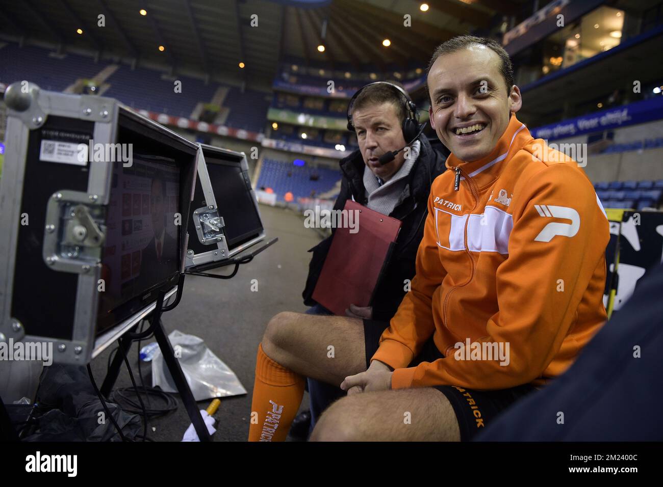 Arbitre Alexandre Boucaut en photo après le match Jupiler Pro League entre RC Genk et Standard ...